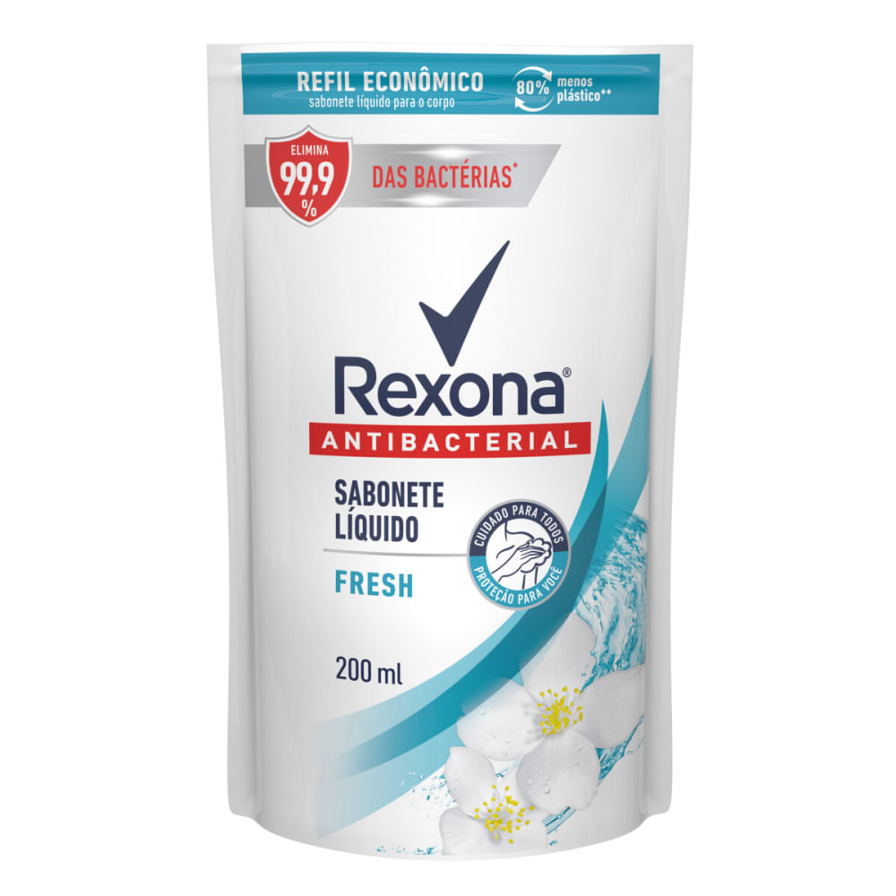 Sab.Liq.Rexona Antibac Fresh Refil 200ml - aliancaatacadista
